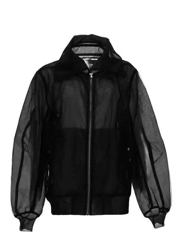 Rick Owens Dracucollar Flight Bomber Jacket - Black