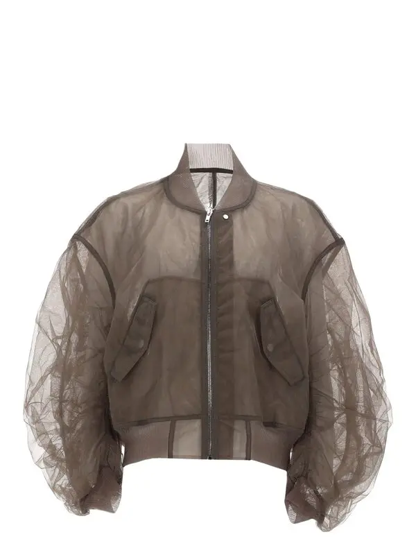Rick Owens Secchia Flight Bomber Jacket - Dove