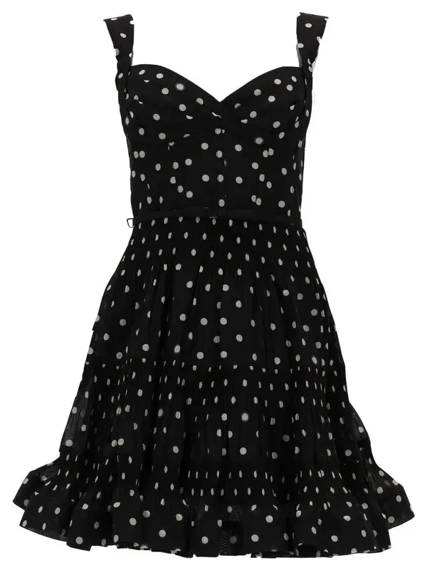Zimmermann Polka Dot Mini Dress - Black