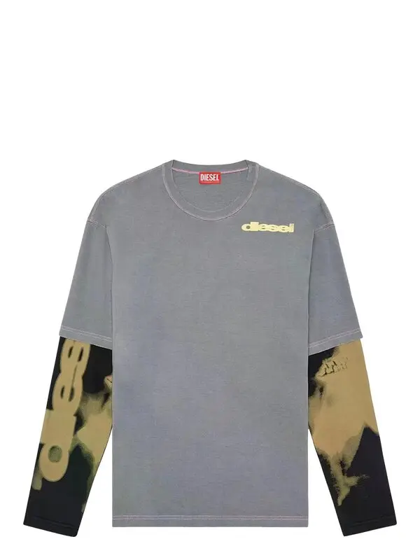 DIESEL® T-wesher-n3 Cotton T-shirt - Grey