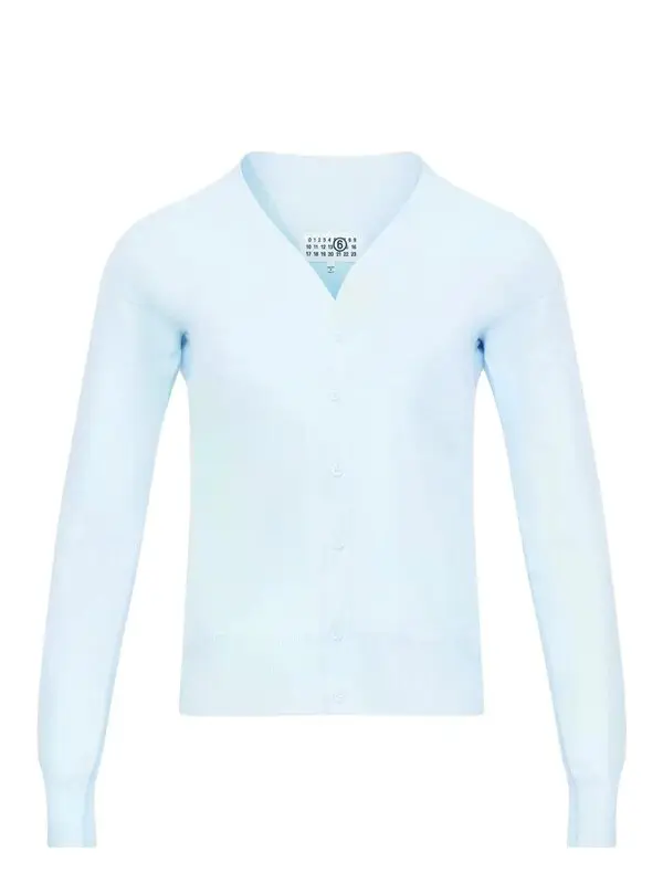 MAISON MARGIELA V-neck Buttoned Cardigan - Blue