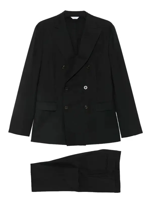 Boglioli K Jacket Double-breasted Suit - Black