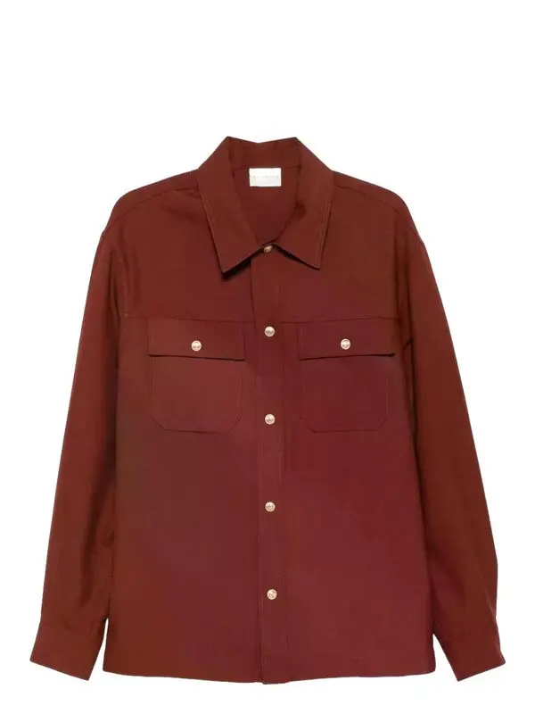 Drole De Monsieur Flap-pocket Overshirt - Brown