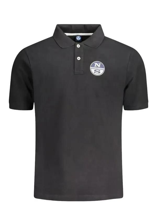 NORTH SAILS Logo-patch Polo Shirt - Black