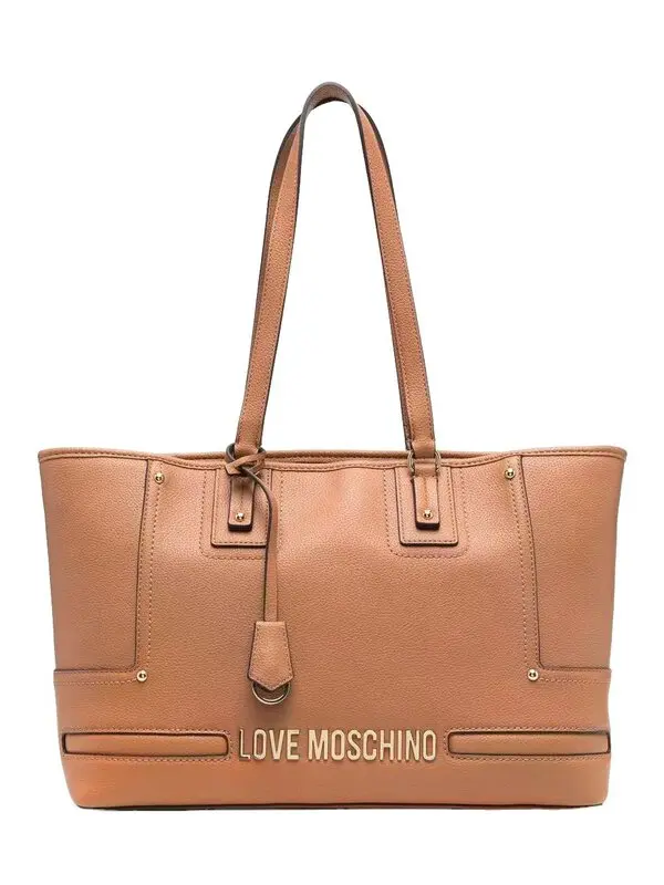 Moschino Logo Detail Shoulder Bag - Brown