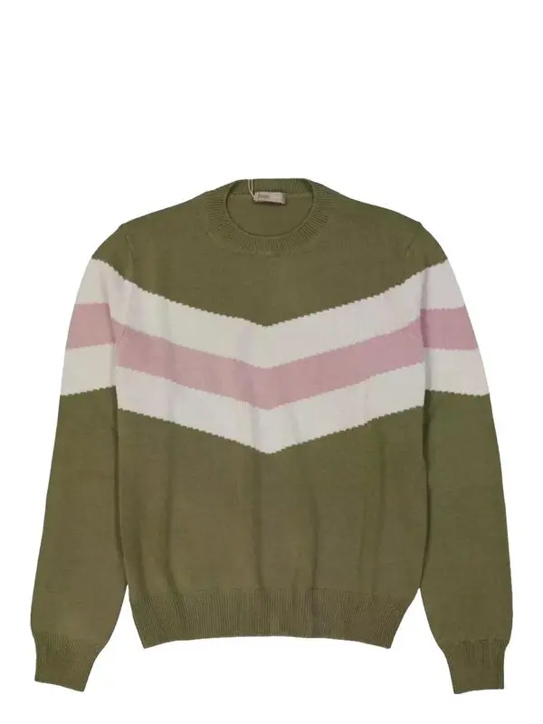 Herno Chevron-pattern Sweater - Green