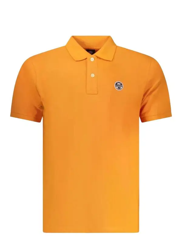 NORTH SAILS Logo-patch Polo Shirt - Orange