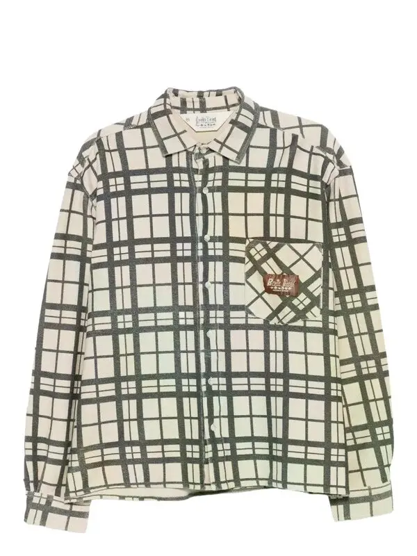 BRAIN DEAD Check-patterned Shirt - Neutrals