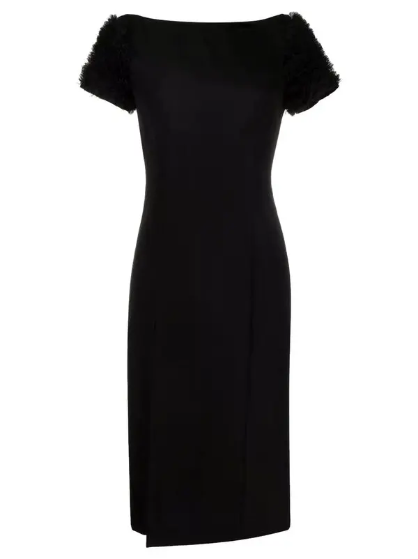 Viktor & Rolf Ruffled Midi Dress - Black