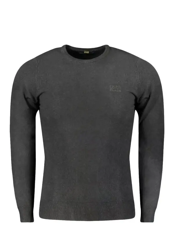 Roberto Cavalli Embroidered-logo Sweater - Black