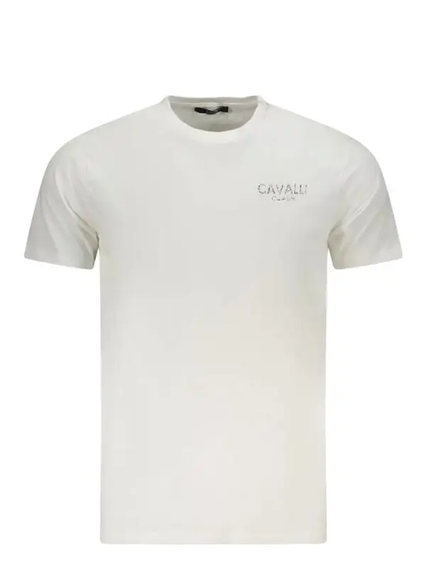 Roberto Cavalli Logo-embroidered T-shirt - Neutrals