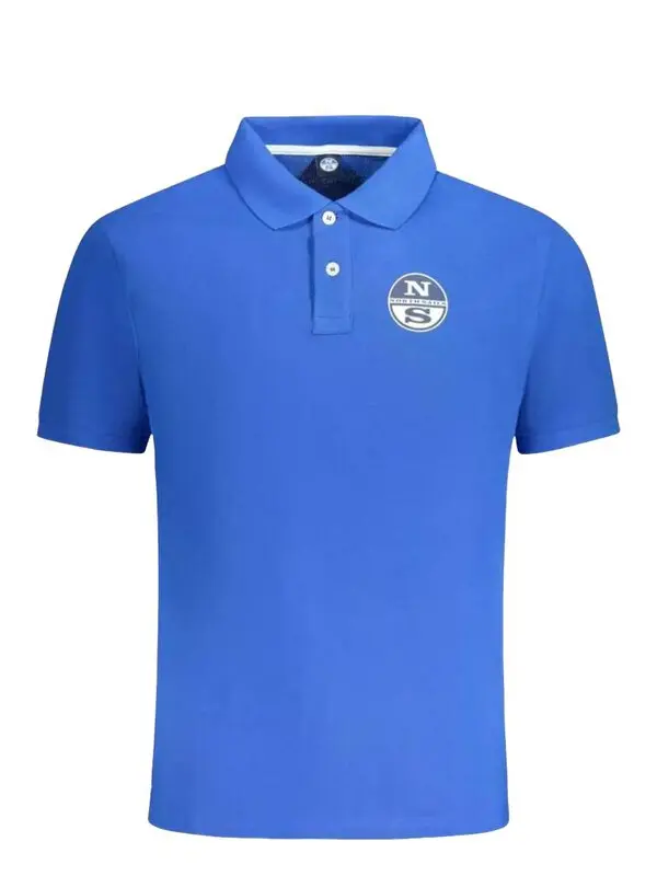 NORTH SAILS Logo-patch Piqué Polo Shirt - Blue