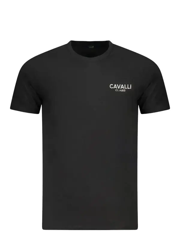 Roberto Cavalli Logo-print Cotton T-shirt - Black