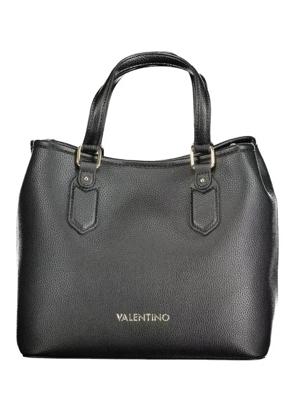 MARIO VALENTINO Brixton Pebbled-effect Tote Bag - Black