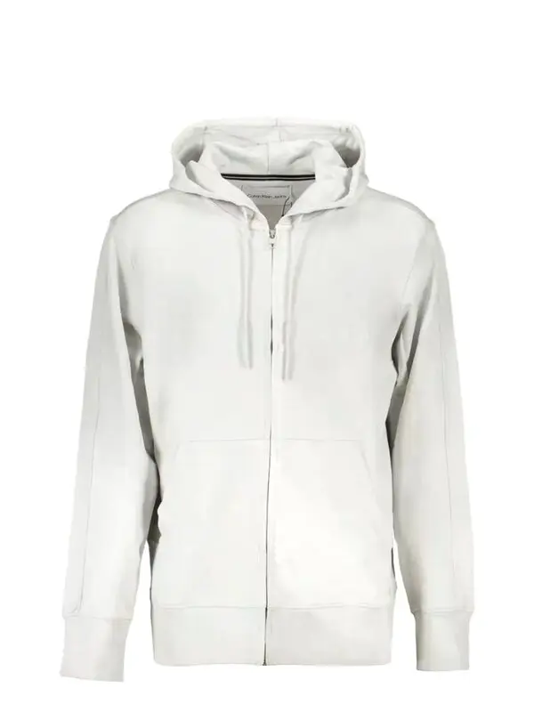 Calvin Klein Zip-up Cotton Hoodie - Grey