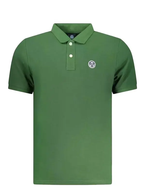 NORTH SAILS Logo-patch Piqué Polo Shirt - Green