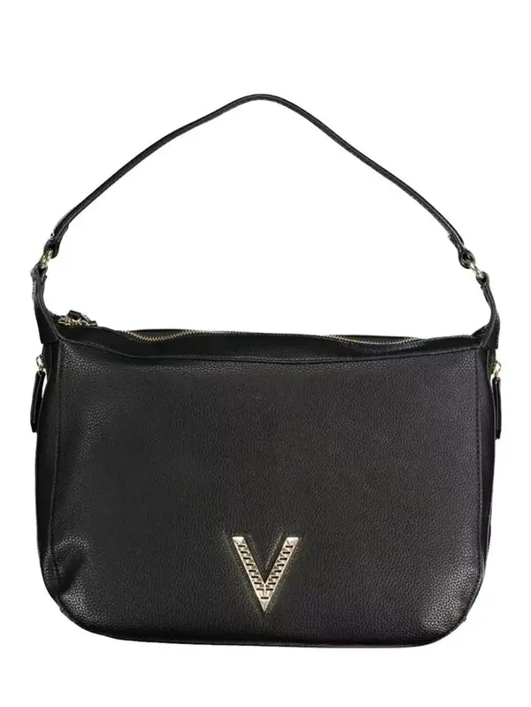 MARIO VALENTINO Pebbled-effect Shoulder Bag - Black
