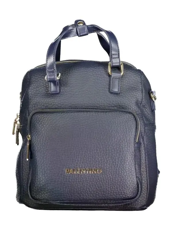 MARIO VALENTINO Botaniko Pebble-grain Backpack - Blue