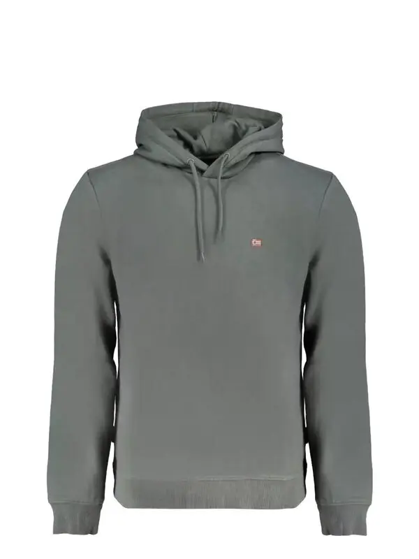 NAPAPIJRI Logo-patch Cotton Hoodie - Green