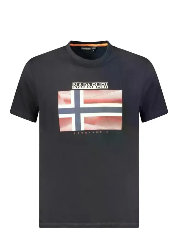 NAPAPIJRI Flag-print T-shirt - Black