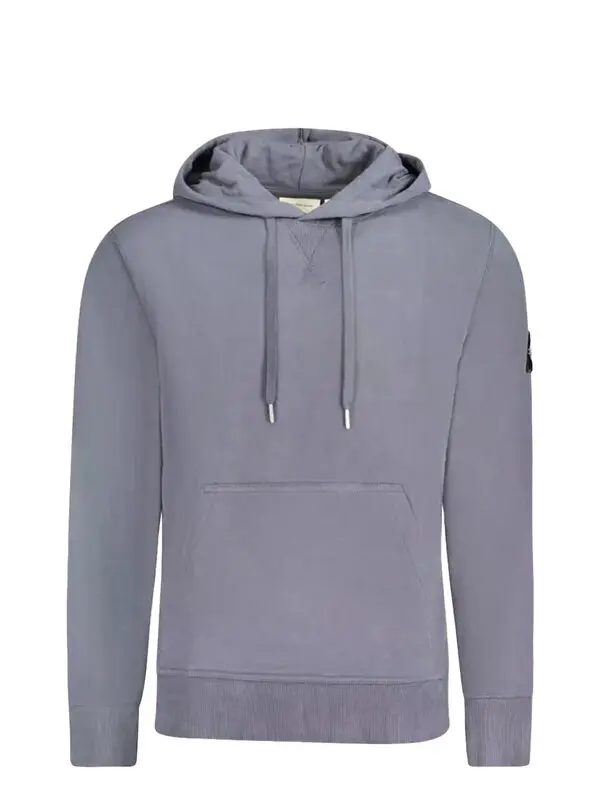 Calvin Klein Cotton Logo Patch Hoodie - Blue