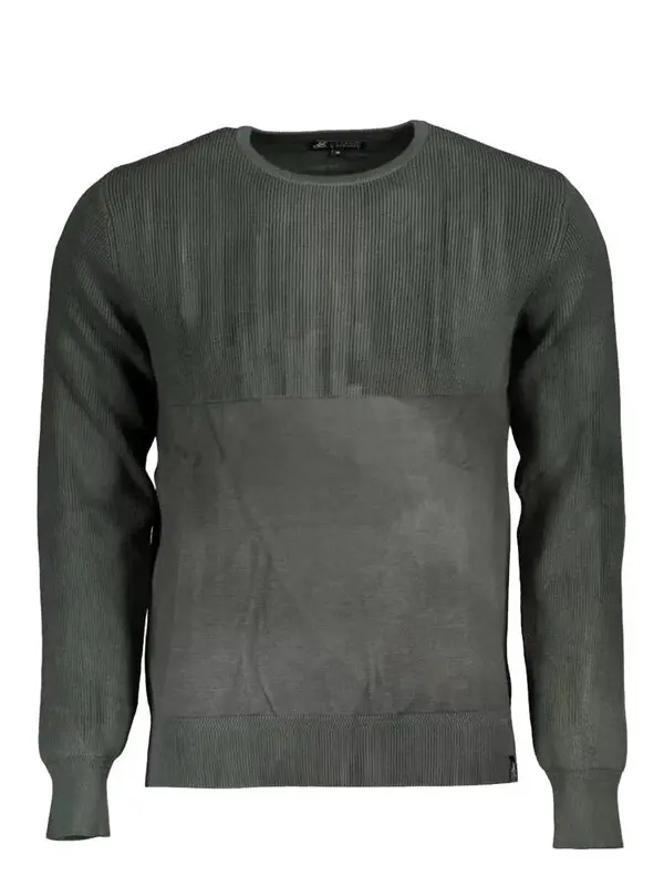 U.S. Grand Ribbed-knit Crew-neck Sweater - Green