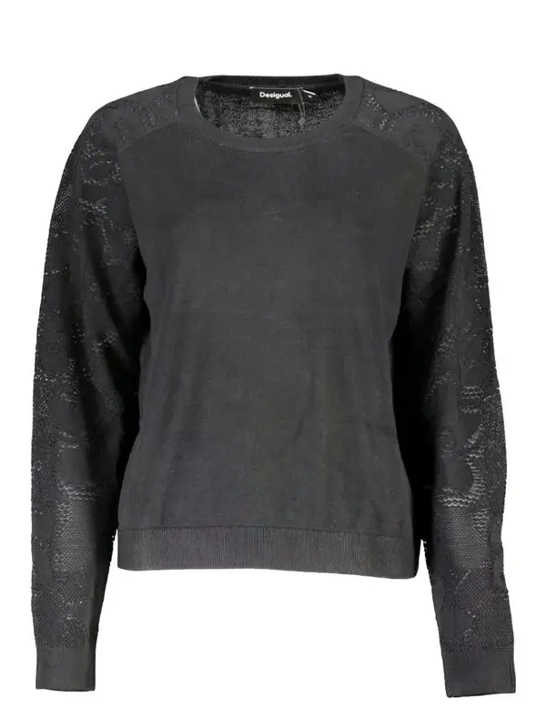Desigual Lace-panelled Jumper - Grey