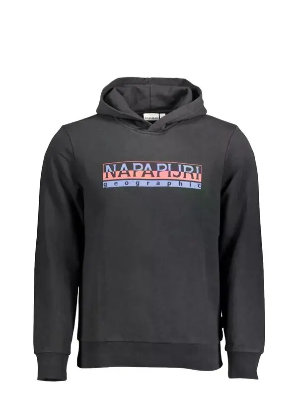 NAPAPIJRI Geographic Logo-print Hoodie - Black