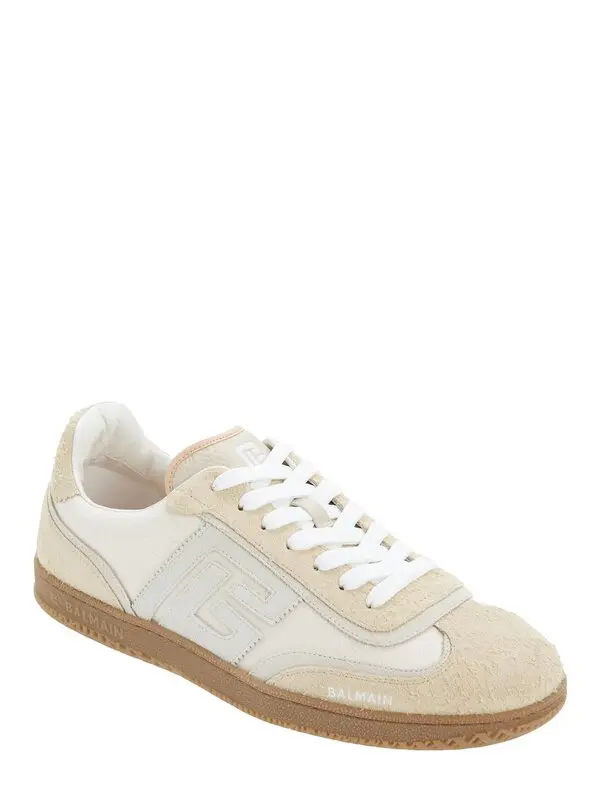 Balmain Swan Trainer Sneakers - 0da Cream