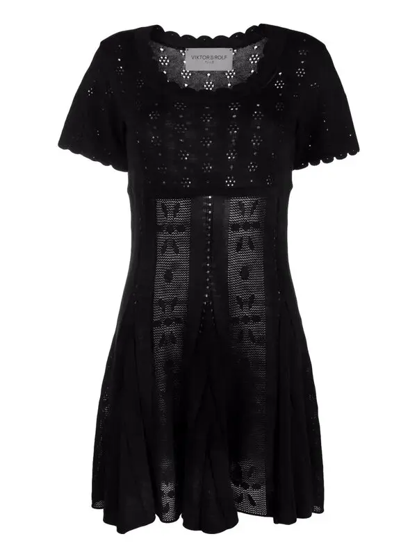 Viktor & Rolf Short-sleeve Mini Dress - Black