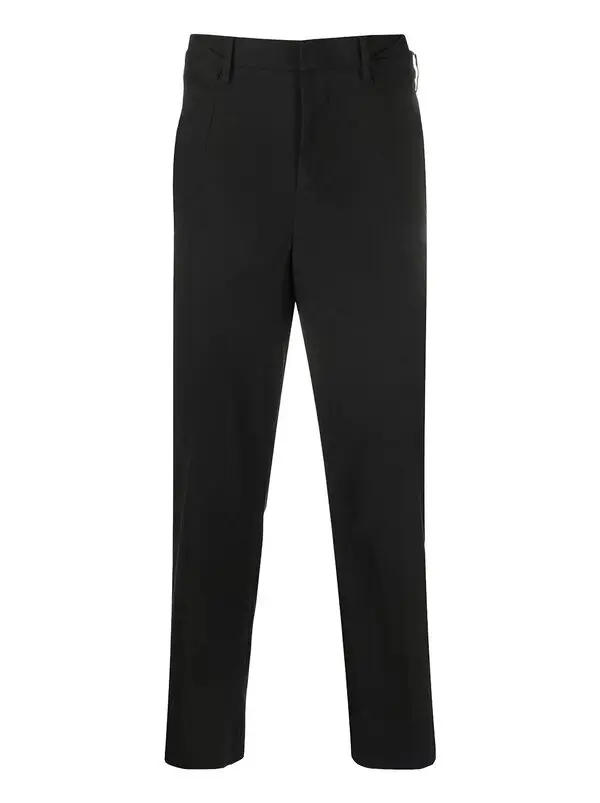 Neil Barrett Pleated Cropped Trousers - Black