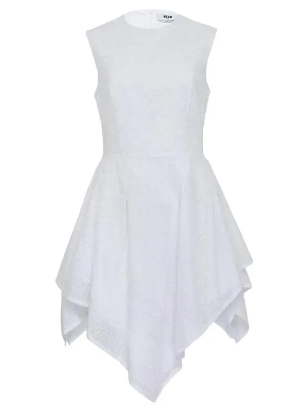 MSGM Layered Mini Dress - Neutrals
