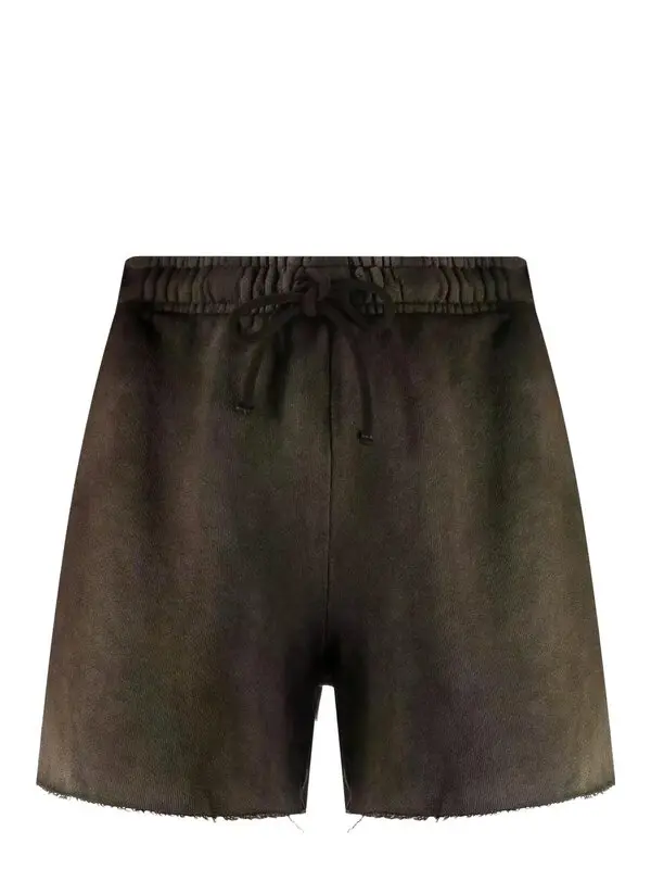 Cotton Citizen Raw-cut Track Shorts - Green