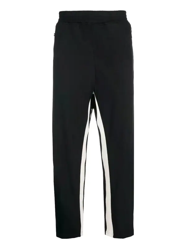 Neil Barrett Cropped Cotton Track Pants - Black