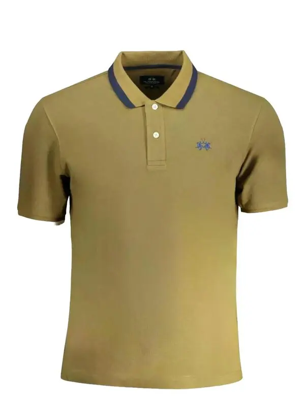 LA MARTINA Tipped-collar Piqué Polo Shirt - Green