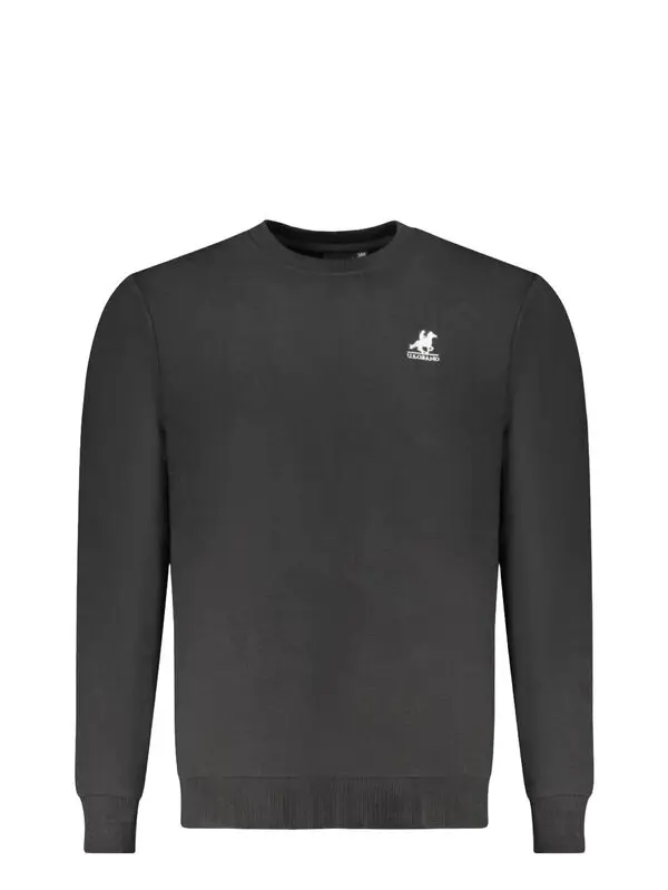 U.S. Grand Logo-embroidered Crew-neck Sweatshirt - Black