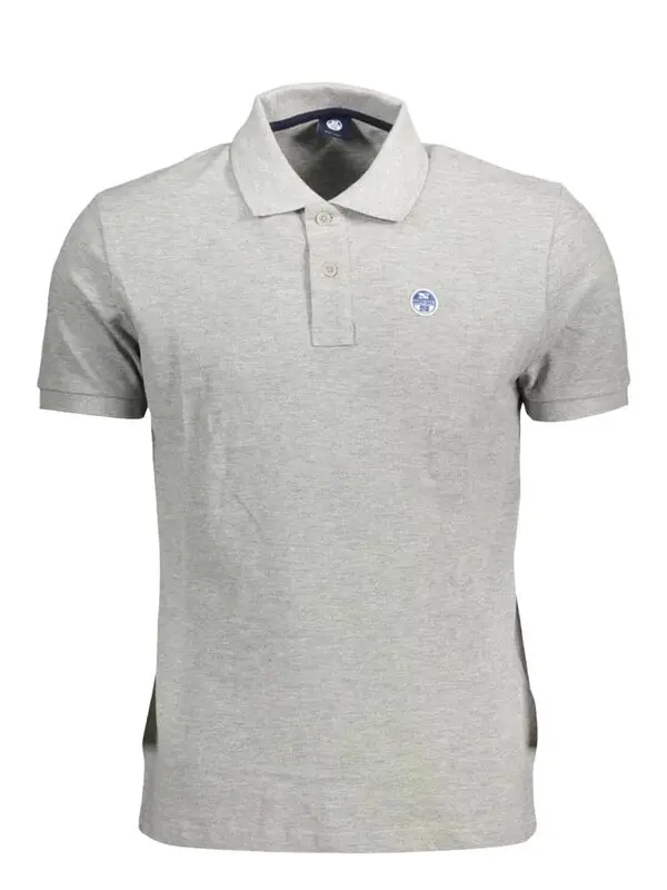 NORTH SAILS Logo-patch Cotton Polo Shirt - Grey