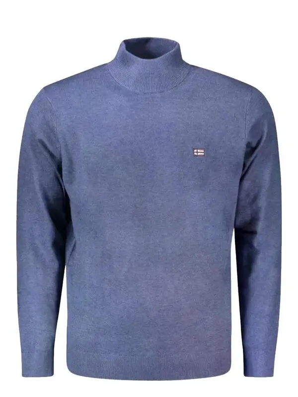 NORWAY 1963 Long-sleeve Logo-patch Sweater - Blue