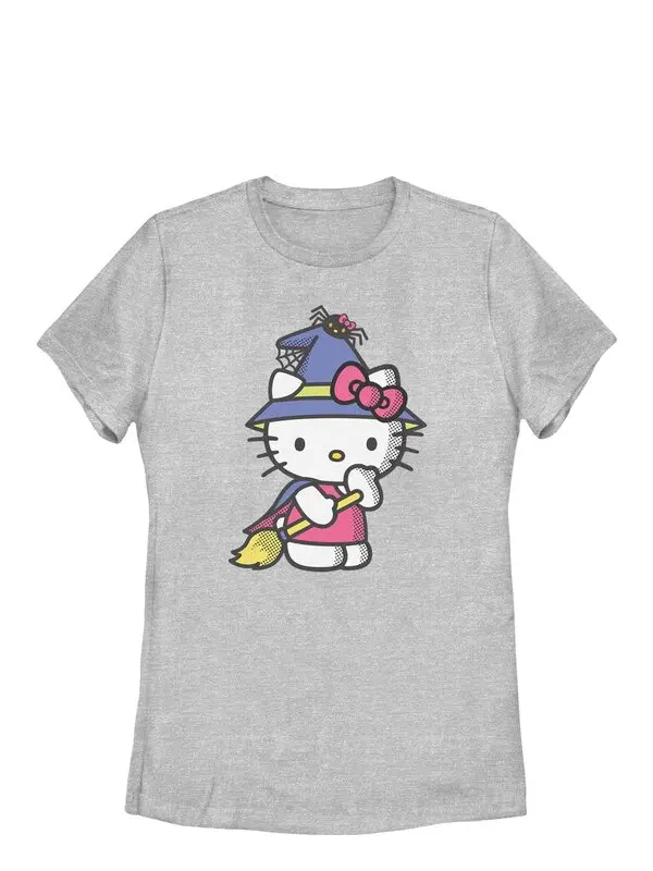 HELLO KITTY Halloween Graphic T-shirt - Athletic Heather