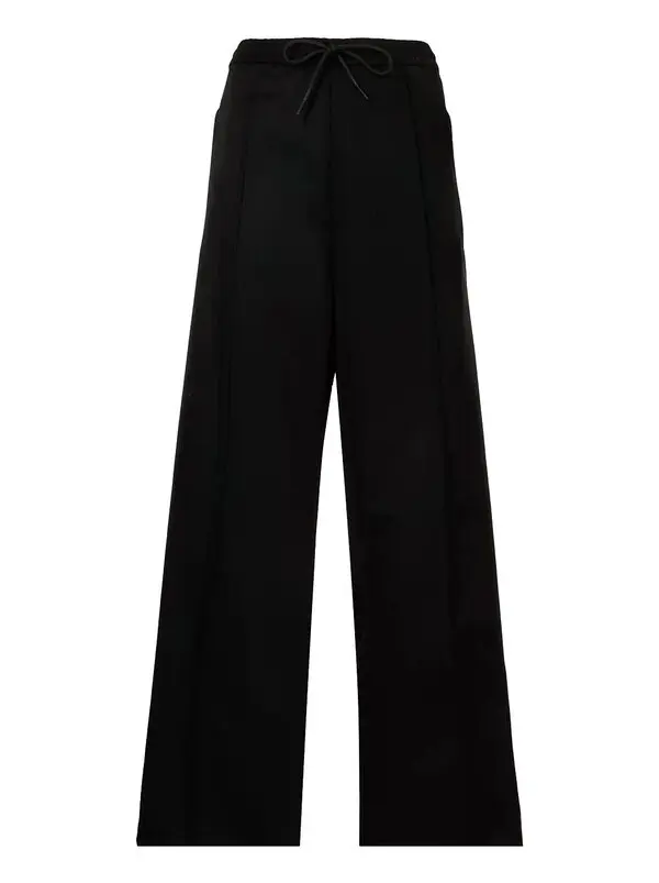 Marni Virgin-wool Wide-leg Trousers - Black