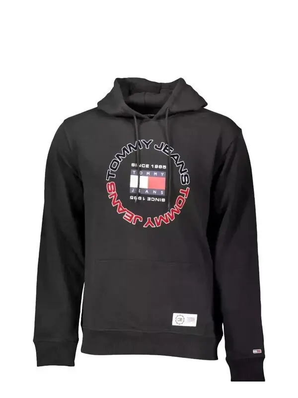 Tommy Hilfiger Logo-print Drawstring Hoodie - Black