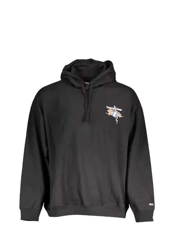 Tommy Hilfiger Graphic-print Oversized Hoodie - Black