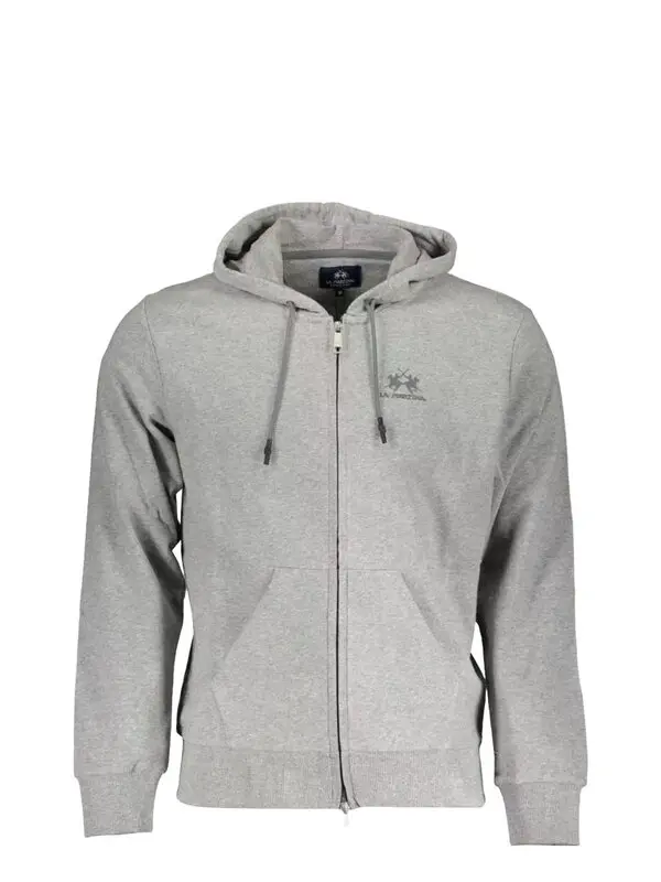 LA MARTINA Zip-up Cotton Hoodie - Grey
