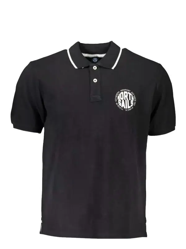 NORTH SAILS Logo-print Polo Shirt - Black