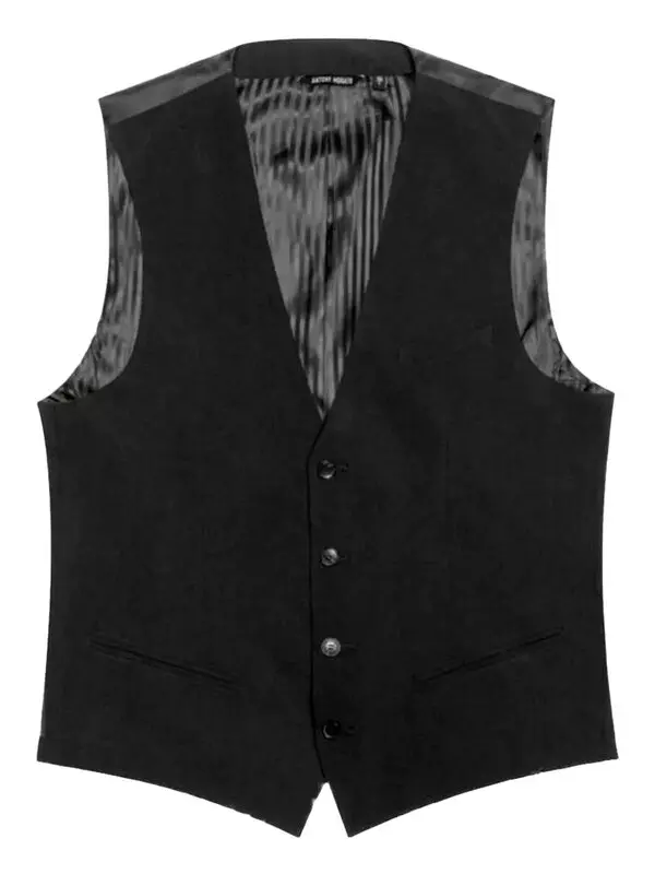 ANTONY MORATO Tailored V-neck Waistcoat - Black