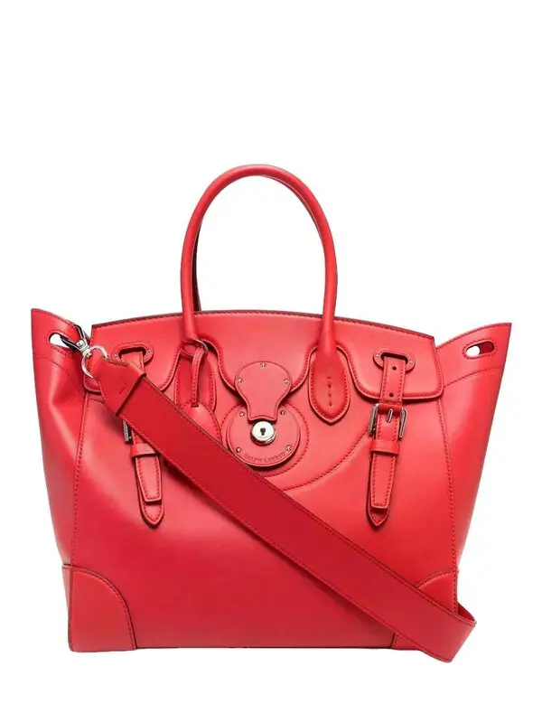 Ralph Lauren Buckle-fastening Panelled Tote Bag - Red