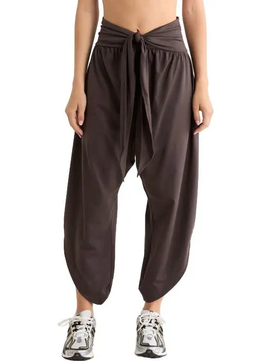 Free People Retreat Yoga Pants - Chocolate