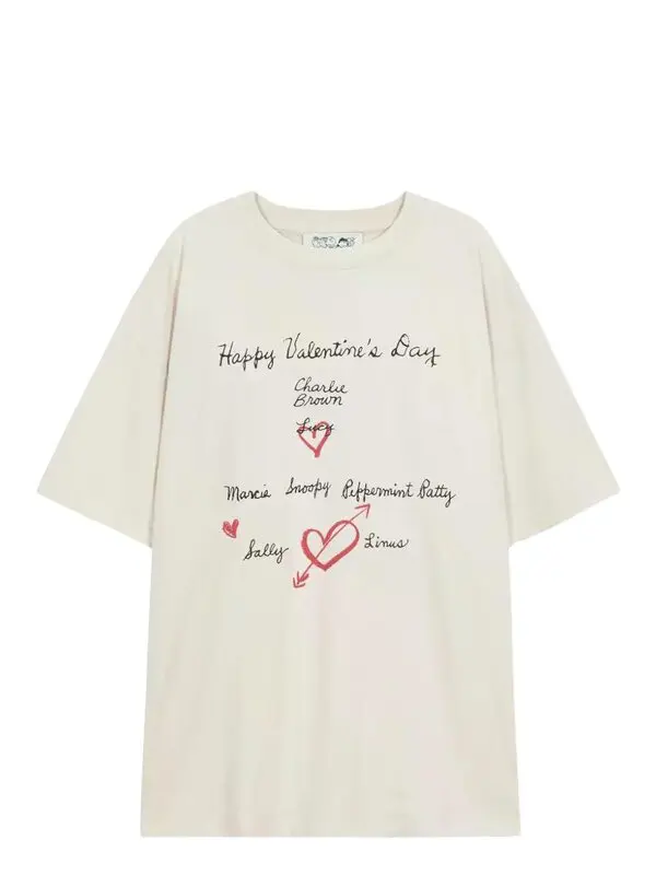 MARGESHERWOOD Peanuts Valentine's Day T-shirt - Neutrals