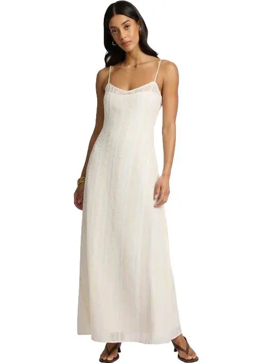 Onia Overlay Slip Maxi Dress - Off White/natural
