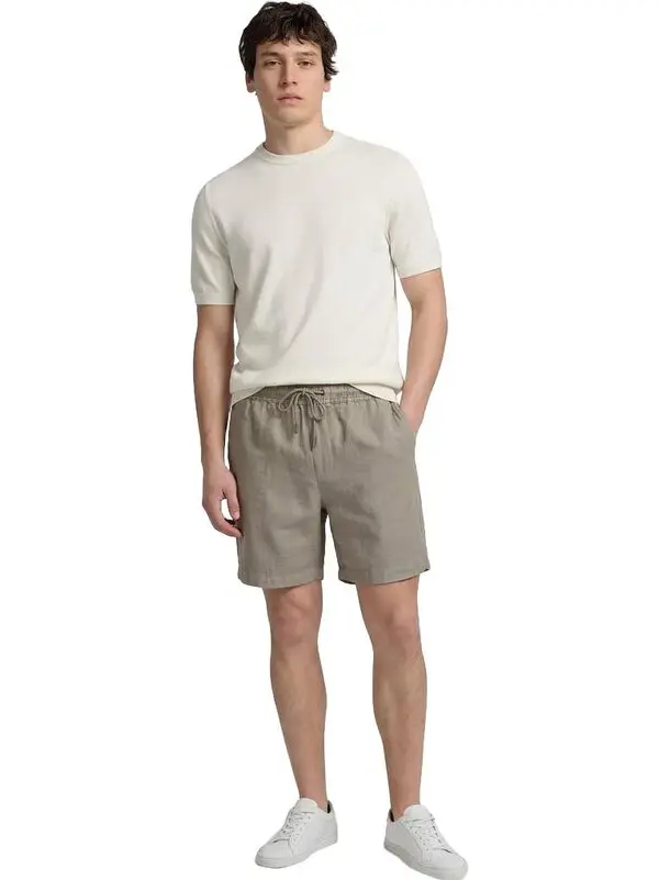 Onia Mercerized Cotton Knit Tee - Egret
